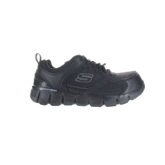 Skechers | Shoes | Skechers Womens Telfin Black Safety Shoes Size 75 ...